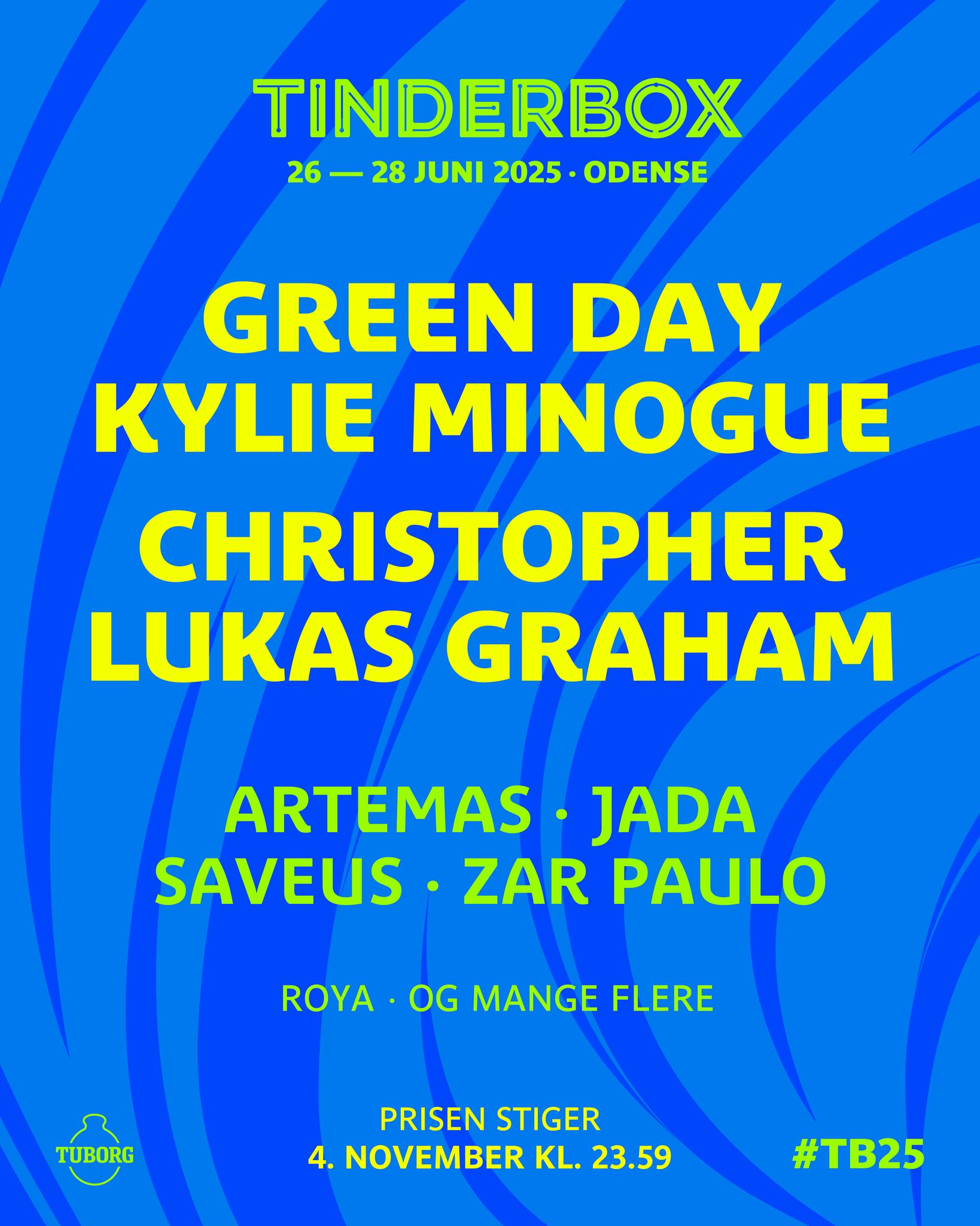 Tinderbox Festival: Green Day and Kylie Minogue joining the line-up ...