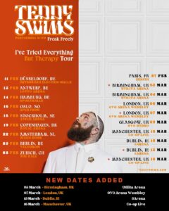 Teddy Swims Europe Tour – FestivalsandTours.eu
