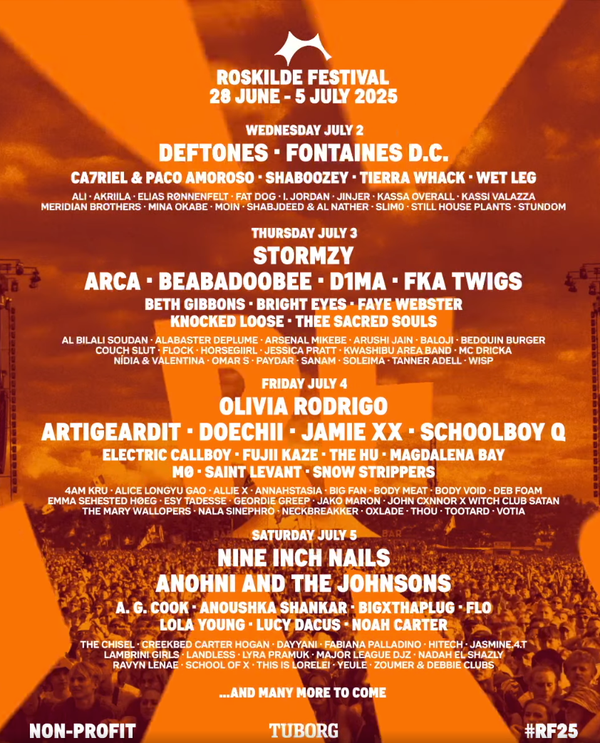 Roskilde Festival 2025: 27 New Artists Join the Lineup ...